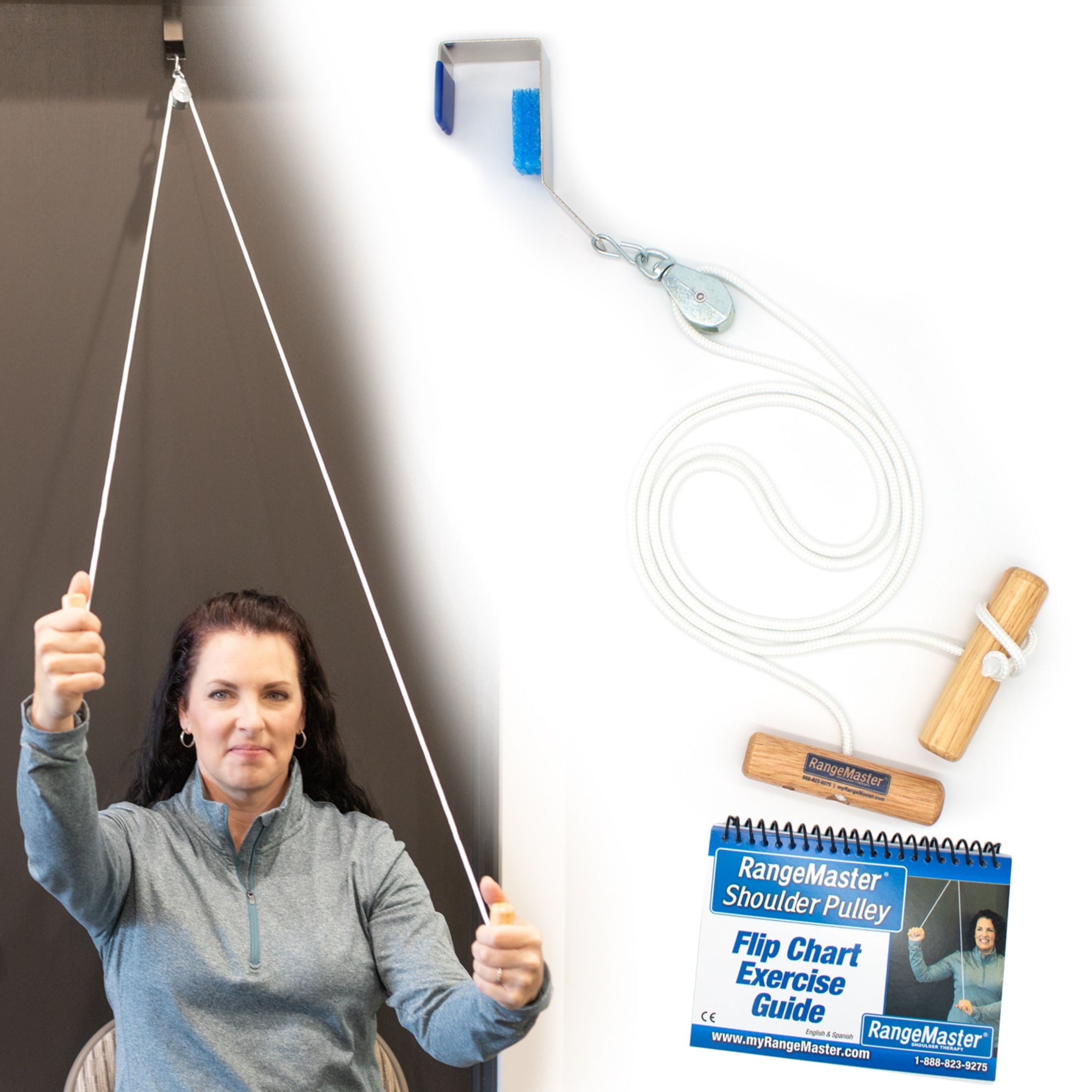 RangeMaster Over the Door Shoulder Pulley │ Physical Therapy Shoulder ...