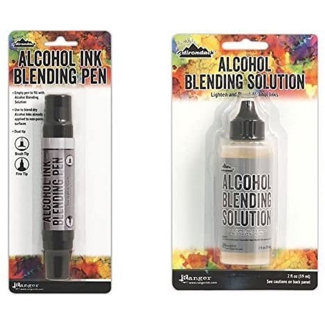 Ranger Alcohol Ink Blending Pen & Solution Set Updated Pen Style ...