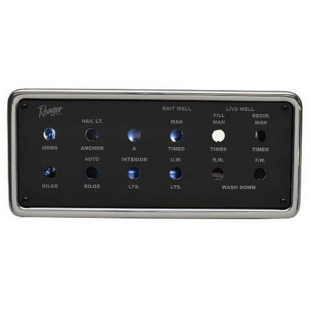 Ranger Boat Blank Switch Panel 204421 | Console LED Backlit - Walmart.com