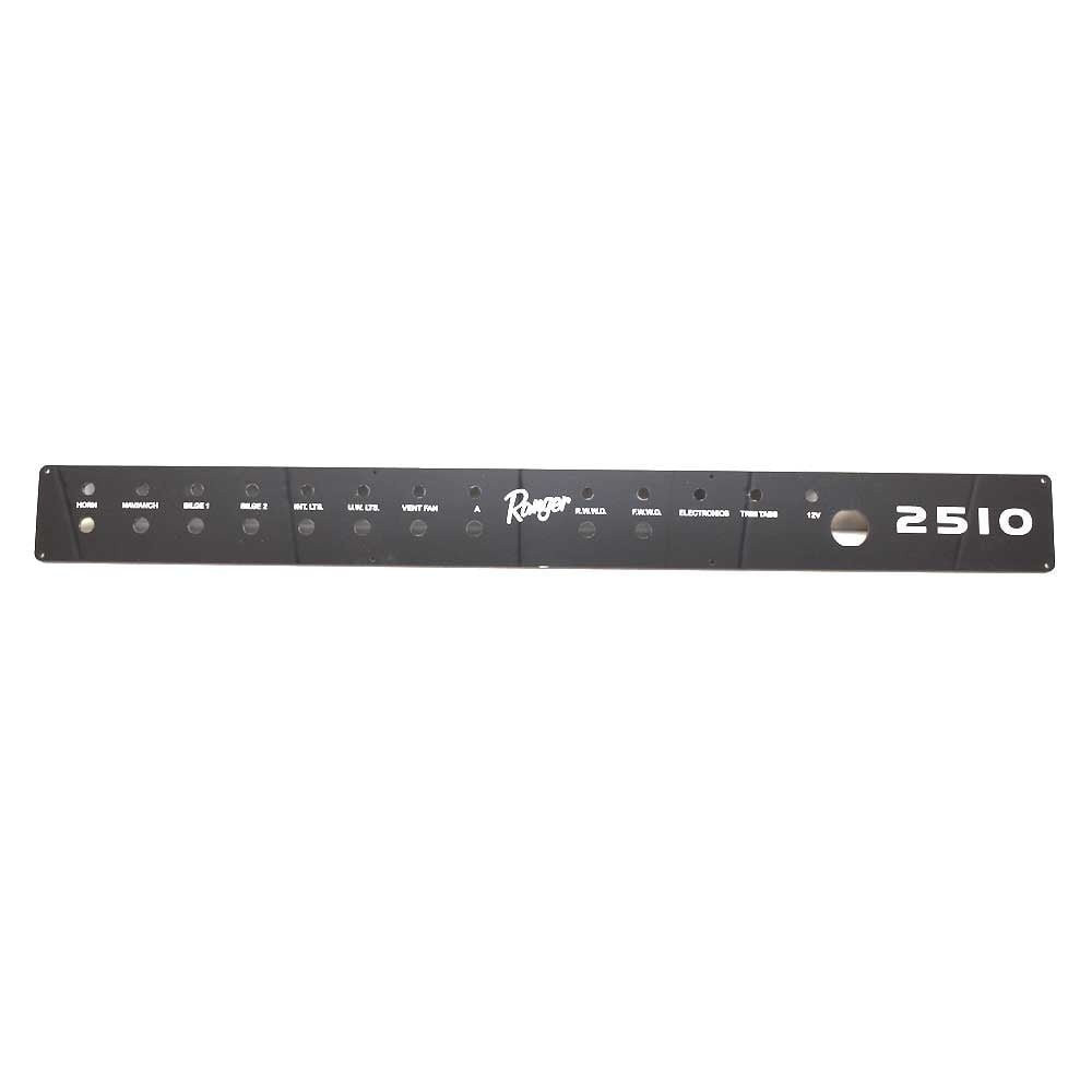 Ranger Boat Blank Switch Panel 204428 | 2510 Black 29 3/4 x 2 7/8 Inch ...