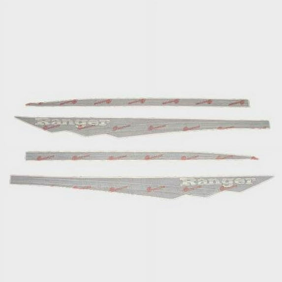 Ranger Boat Graphic Hull Decals 206413 | Black Red Silver (Set of 4 ...