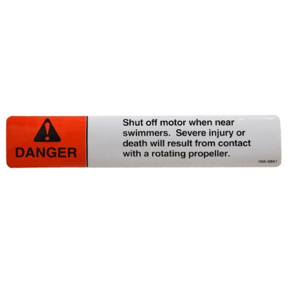 Ranger Boat Propeller Danger Decal 7DE62 | 5 x 1 Inch - Walmart.com
