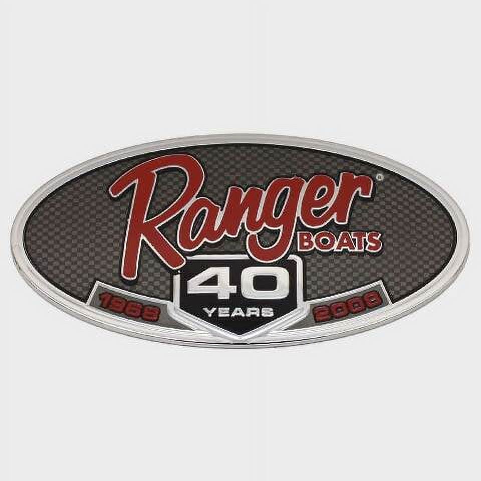 Ranger Boat Raised Decal 206310 | 40 Years Plastic Emblem Sticker ...