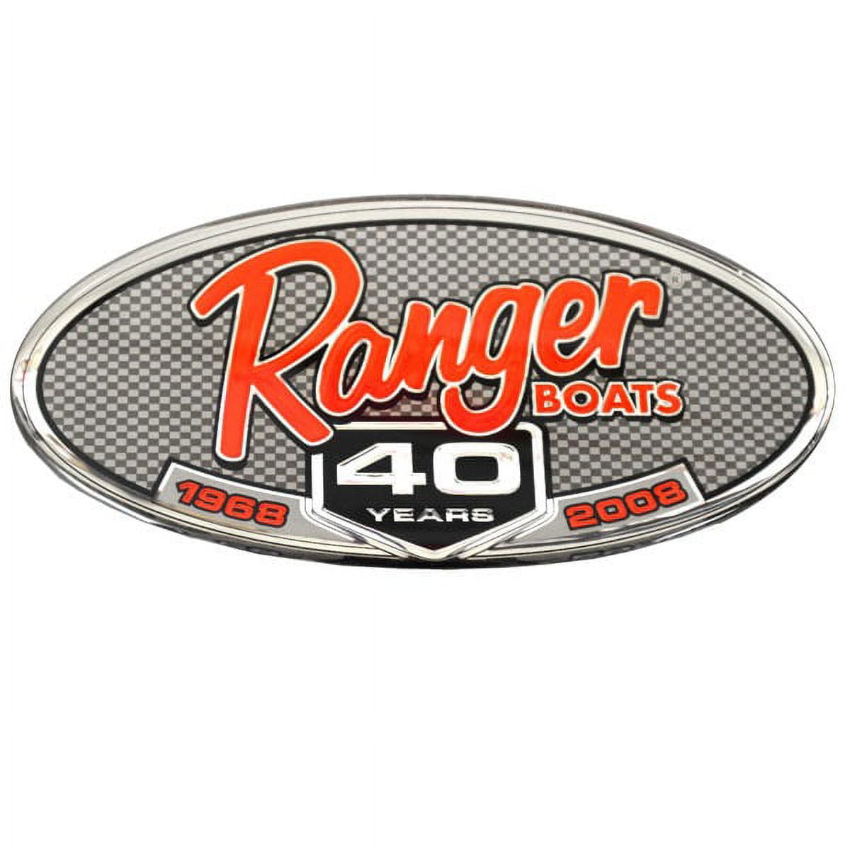 Ranger Boat Raised Decal 7604566 | 40th Anniversary 4 5/8 x 2 3/8 Inch ...