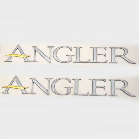 Ranger Boat Raised Decal Stickers | Angler Silver (Pair) - Walmart.com