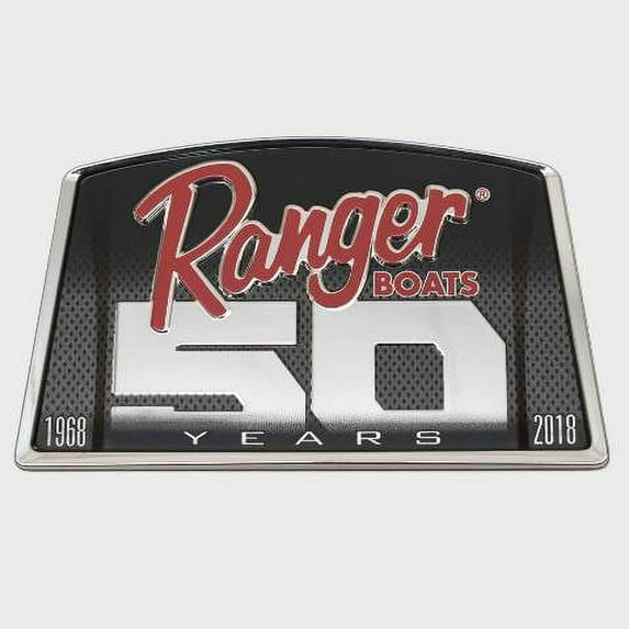 Ranger Boat Raised Emblem Decal 309778 | 50 Year Anniversary Red ...
