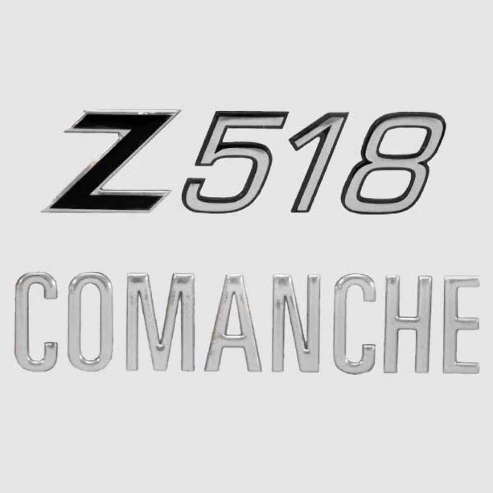 Ranger Boat Raised Emblem Decal 7604226 | Sticker Z518 Comanche Black ...