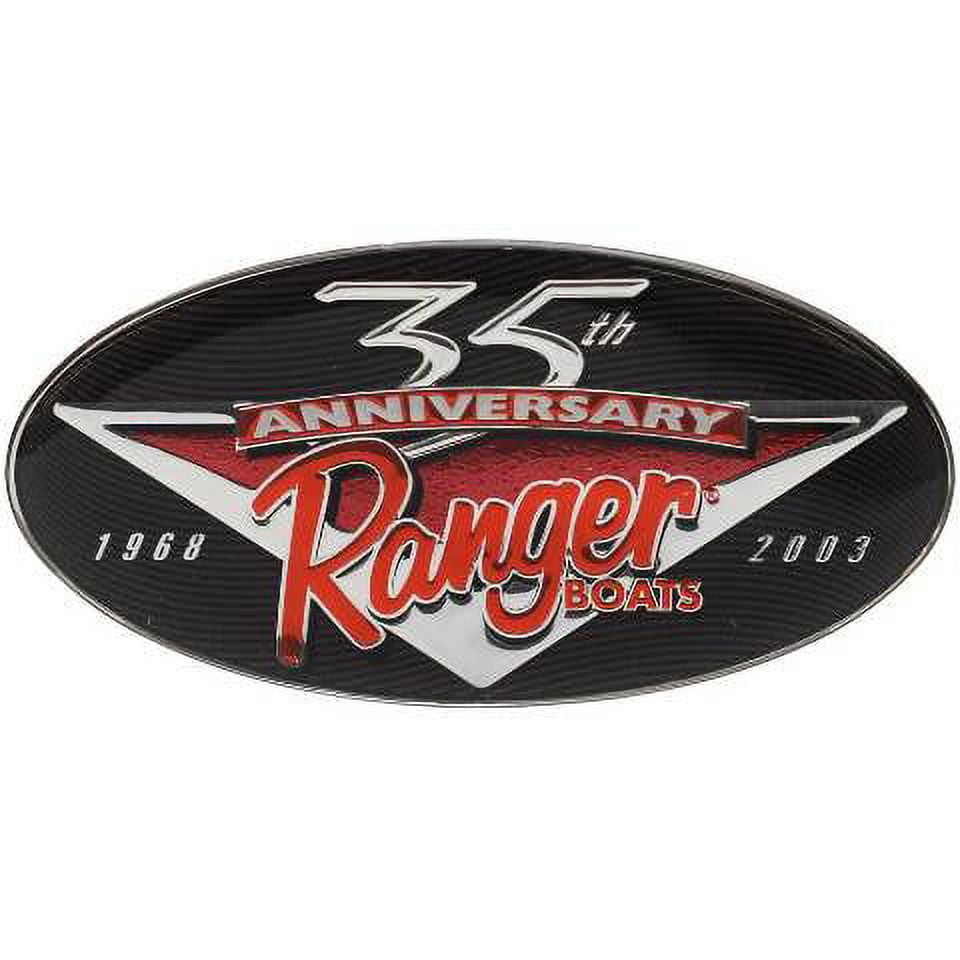 Ranger Boat Raised Emblem Decal 7616501 | 35th Anniversary 4 5/8 x 2 3/ ...