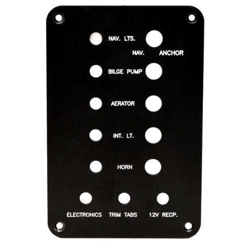 Ranger Boat Switch Panel Blank 7202507 | 7 1/4 X 4 3/4 Inch Black ...