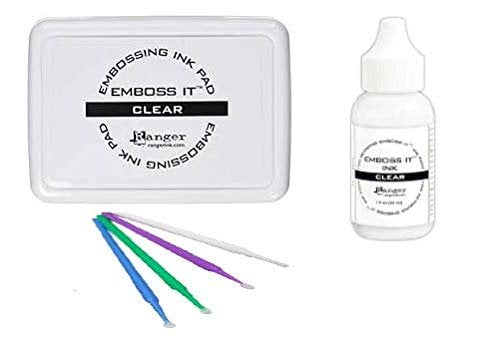 Ranger Emboss IT Bundle Includes Clear Embossing Ink Pad and Reinker ...