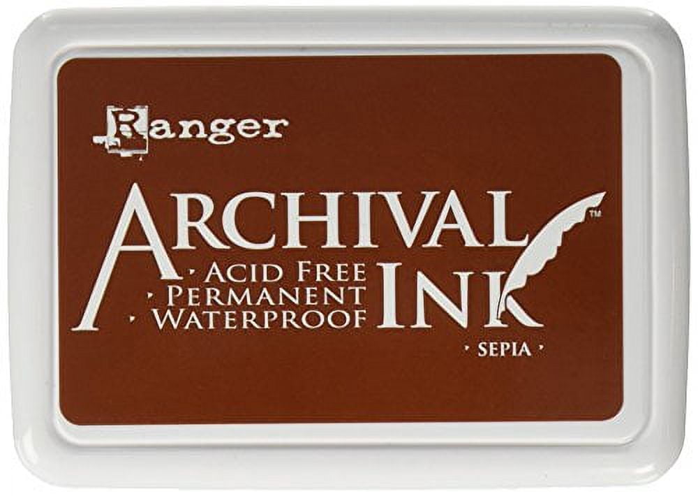 Ranger Ink Sepia Archival Dye Permanent Ink pad - Walmart.com