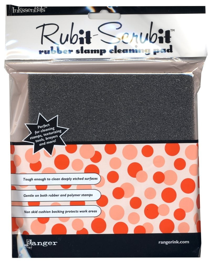 Ranger Inkssentials Rub It Scrub It Rubber Stamp Cleaning Pad 1 Pack of ...