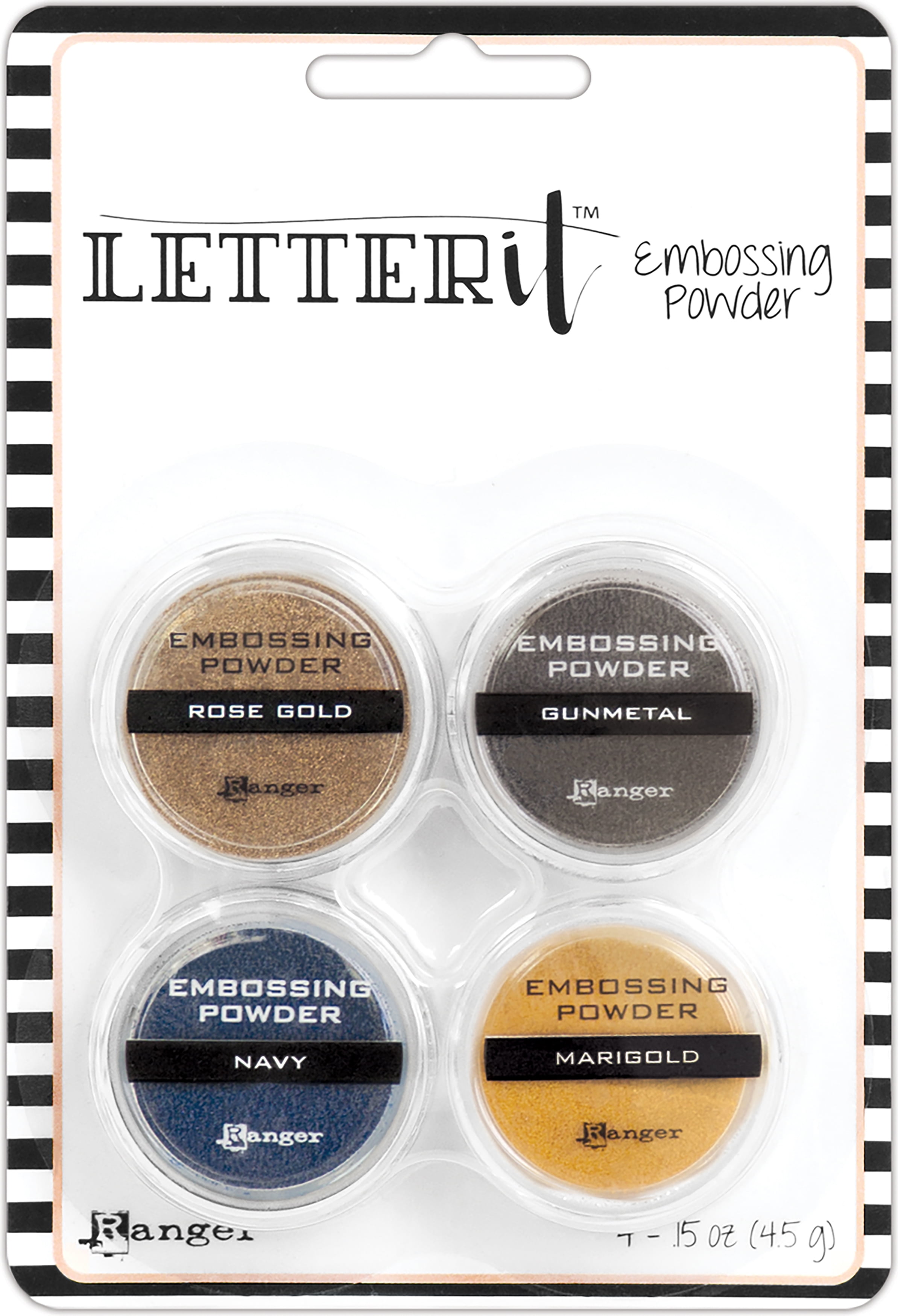 Ranger Letter It Embossing Powder Set-Metallics - Walmart.com