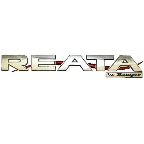 Ranger Pontoon Boat Raised Decal 303599 | Reata 34 Inch Silver Red ...