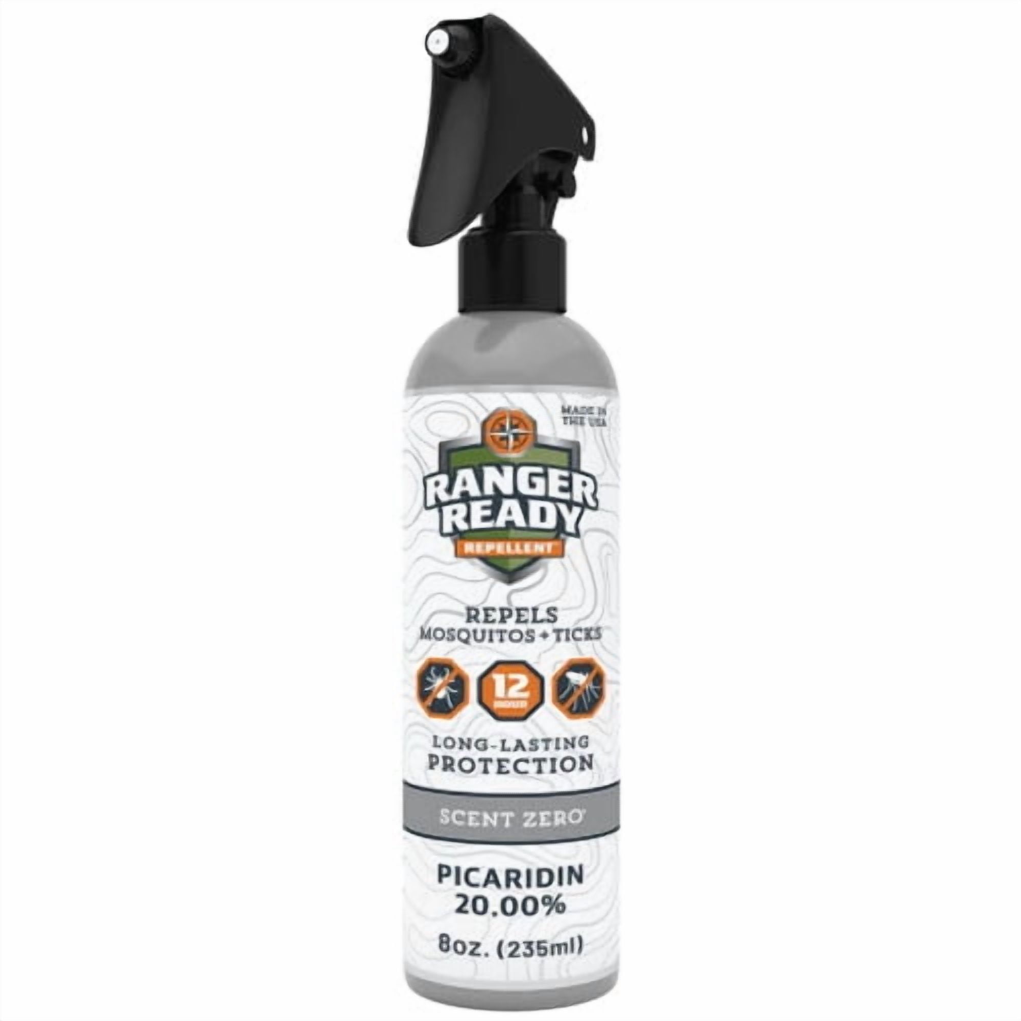 Ranger Ready Scent Zero Mosquito and Insect Repellent, Non-Aerosol ...