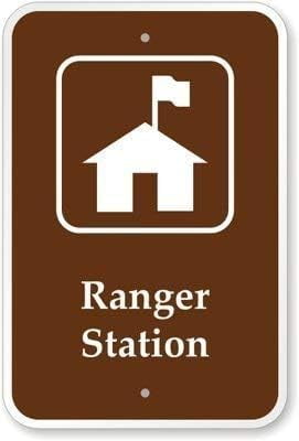 Ranger Station Sign, Funny Decorative Yard Signs for Outdoors Home ...