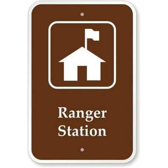 Ranger Station Sign, Funny Decorative Yard Signs for Outdoors Home ...