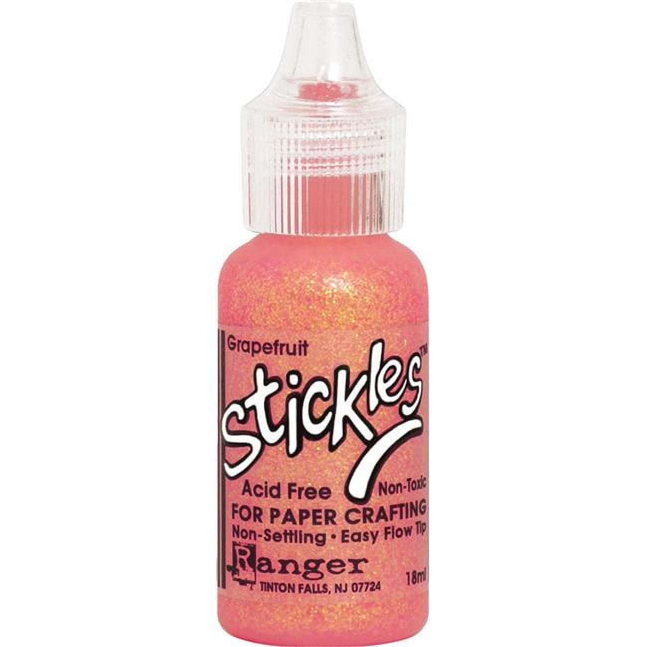 Ranger Stickles Glitter Glue .5oz-Grapefruit - Walmart.com