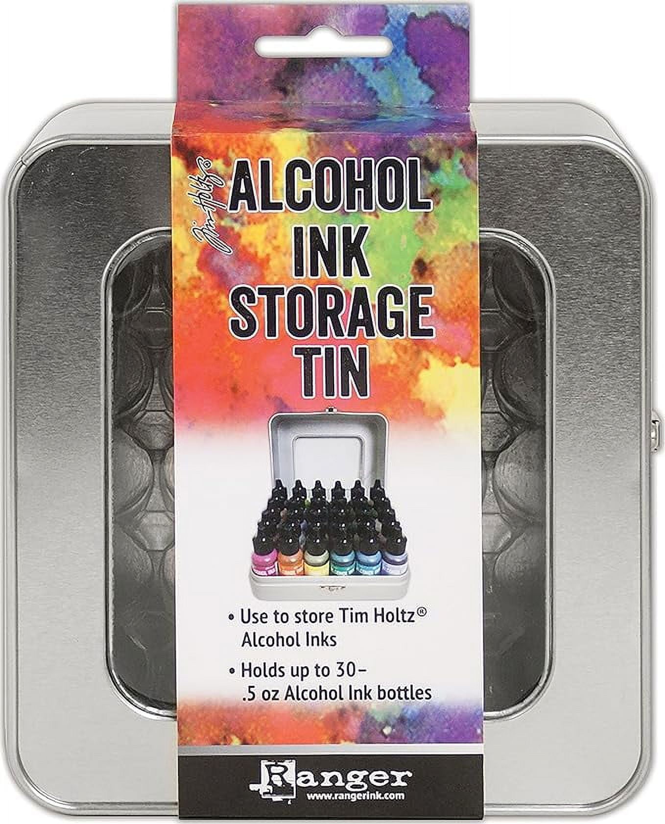 Ranger Tim Holtz Alcohol Ink Storage Tin 6.38 x 6 x 3.13 - Walmart.com