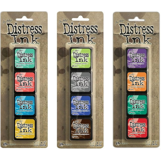Ranger Tim Holtz Distress Mini Ink Pad Kits - #13, #14 and #15 Bundle ...