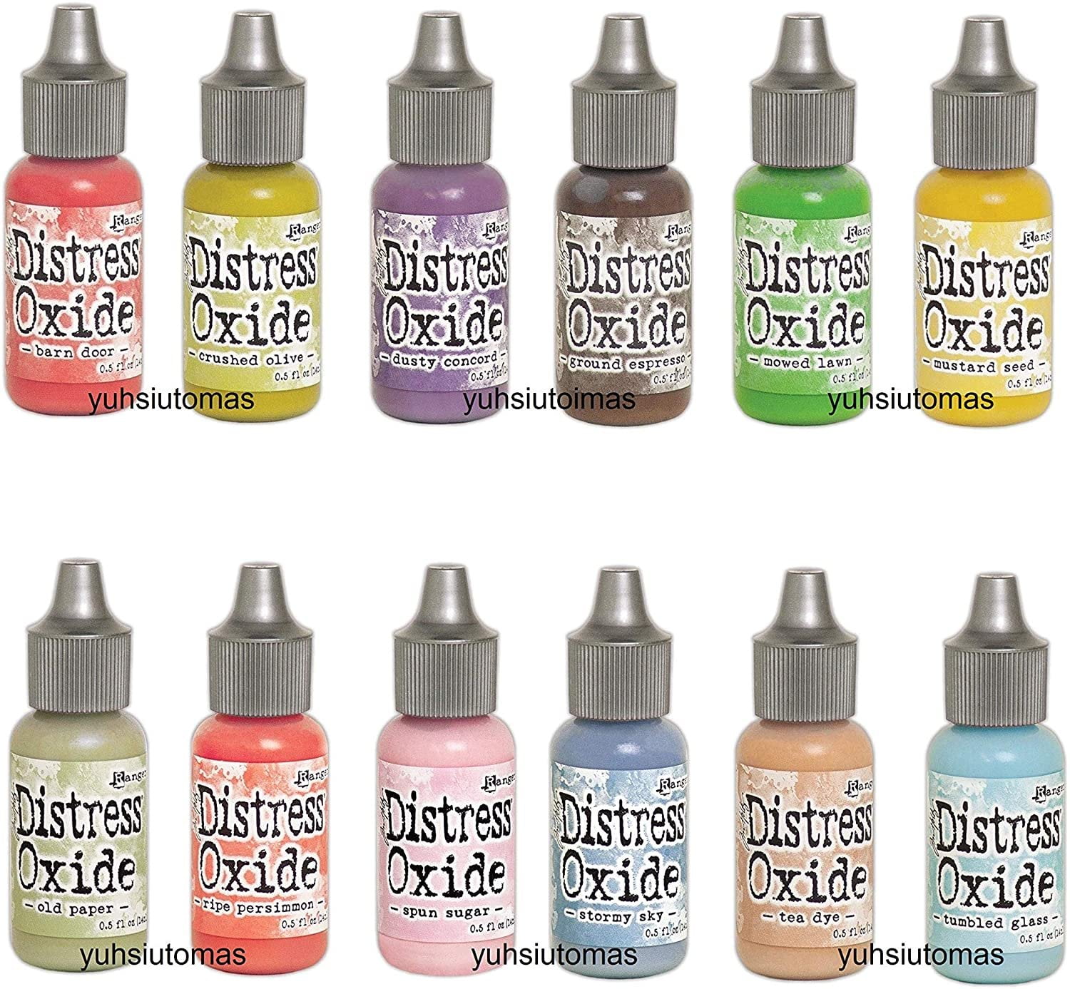 Ranger Tim Holtz Distress Oxide Reinker Set Of 12 Summer 2018 - Walmart.com