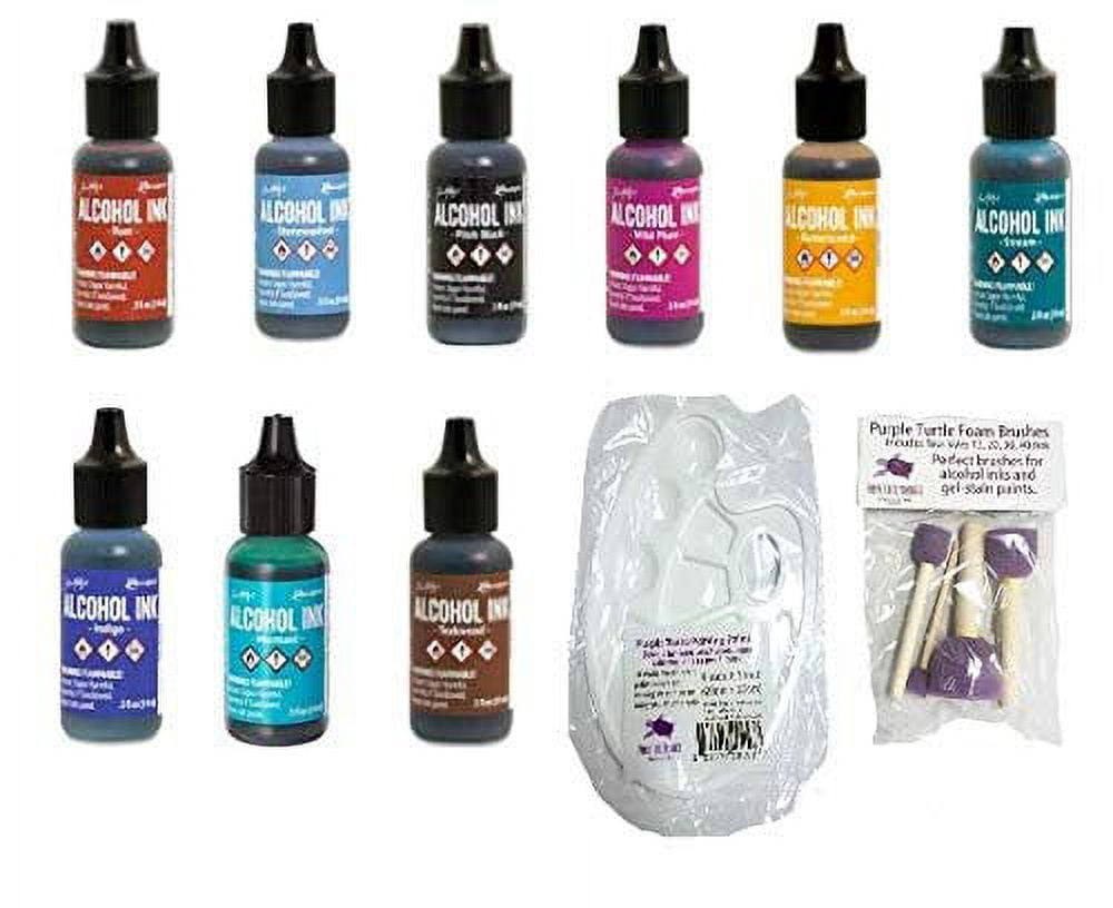Ranger Tim Holtz Ink Bundle - Set of 9 Alcohol Inks with Bonus PTP ...