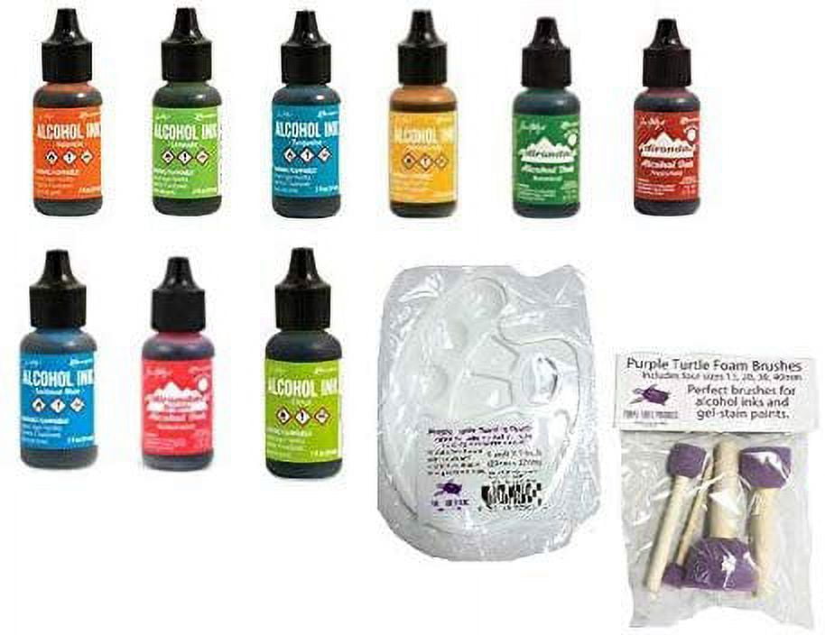 Ranger Tim Holtz Ink Bundle - Set of 9 Alcohol Inks with Bonus PTP ...