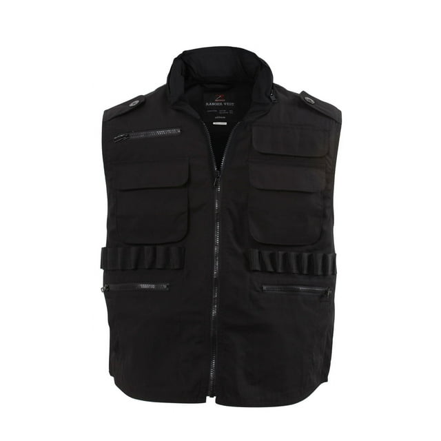 (Price/EA)Rothco 6549 Ranger Vests-Black-L - Walmart.com