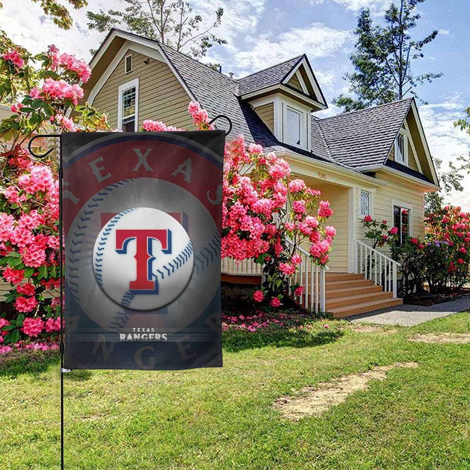 Rangers Baseball Team Custom Garden Flags Personalized Yard Flags with ...