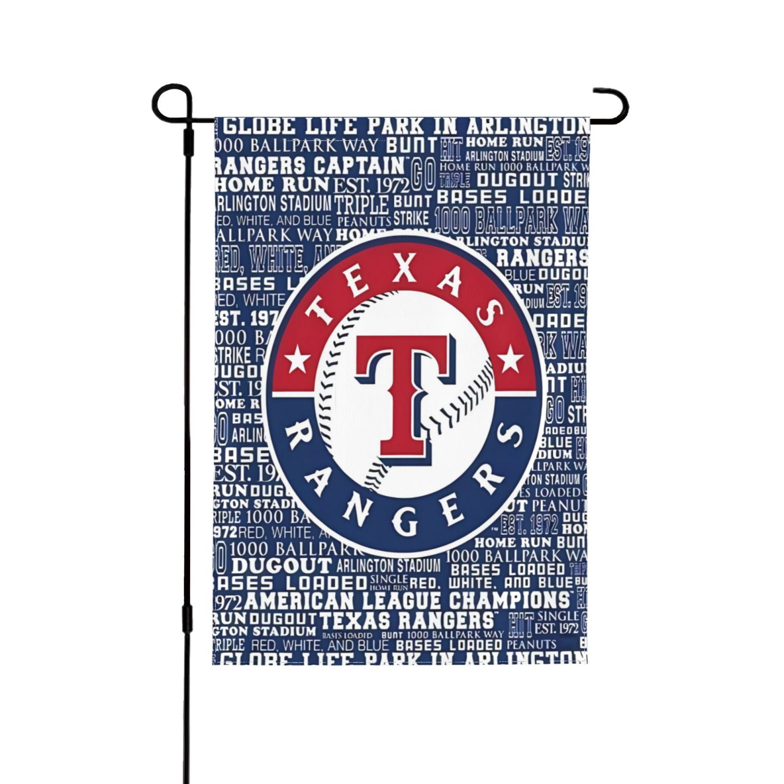 Rangers Baseball Team Front Garden Flag, Fans Spectator Flag Hanging ...