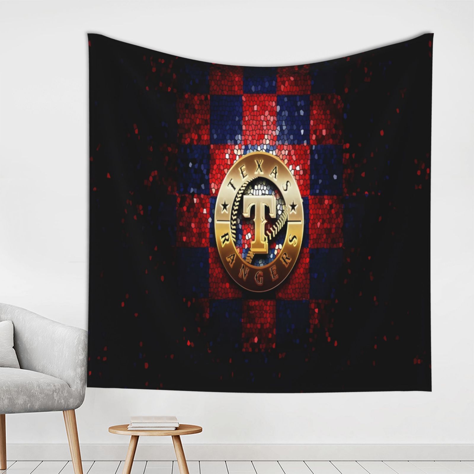 Rangers Baseball Team Themed Wall Hanging 59x59 Inches, Luxurious ...