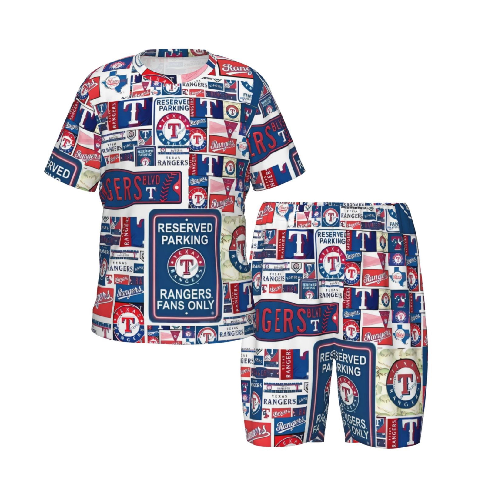 Rangers Kids Girl Boys 2-Piece Cozy Pajamas Short Sleeve Cool Summer ...