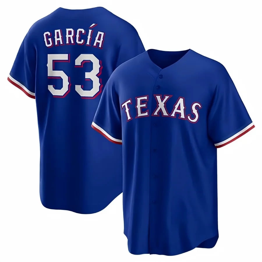 Rangers Youth Texas R #53 Adolis García Jersey Player Performance Top ...