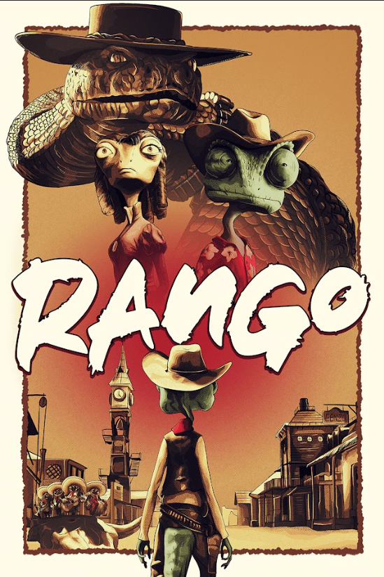 Rango 2011 Poster 24x36 - Johnny Depp Animated Western Adventure Comedy ...