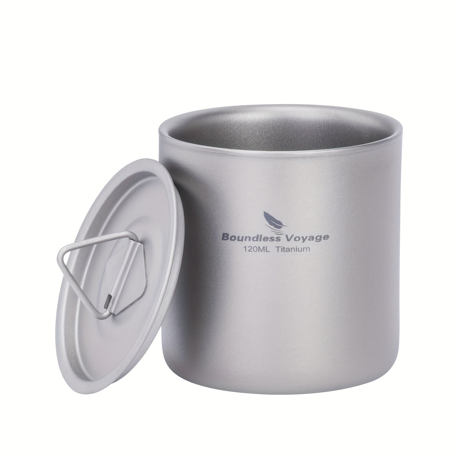 Ranhor Titanium Cups with Lids, Double-Wall Insulated, Portable ...