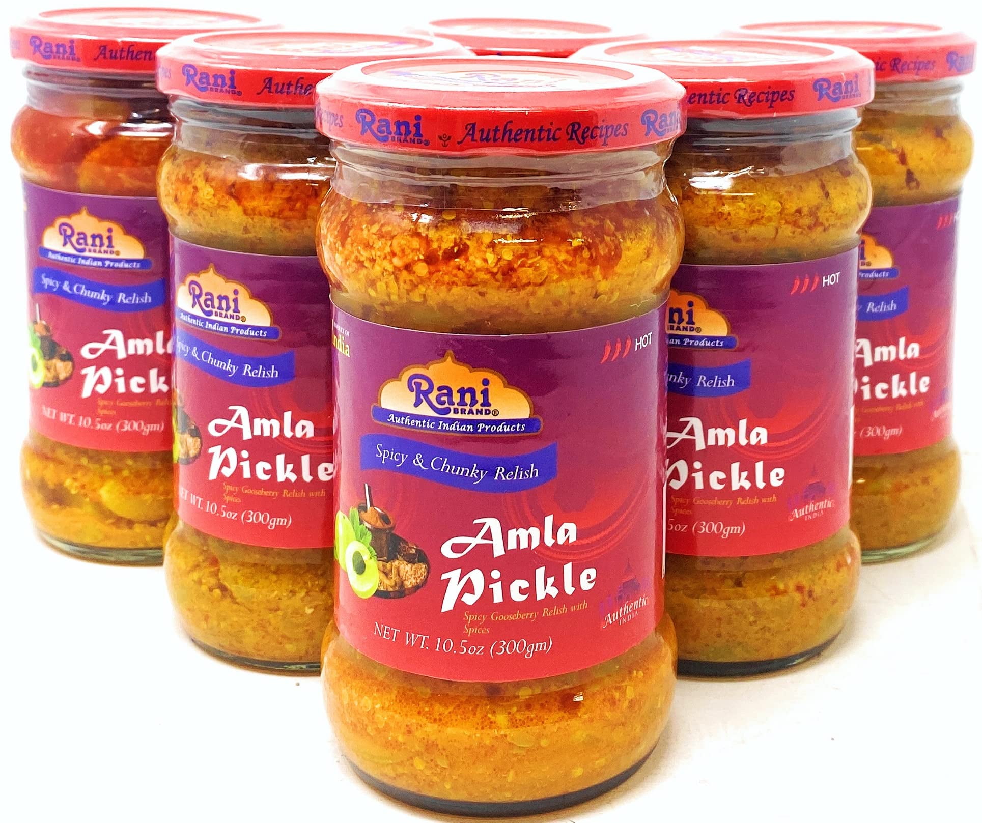 Rani Amla Pickle (Spicy Gooseberry Relish with Spices) 10.5oz (300g ...