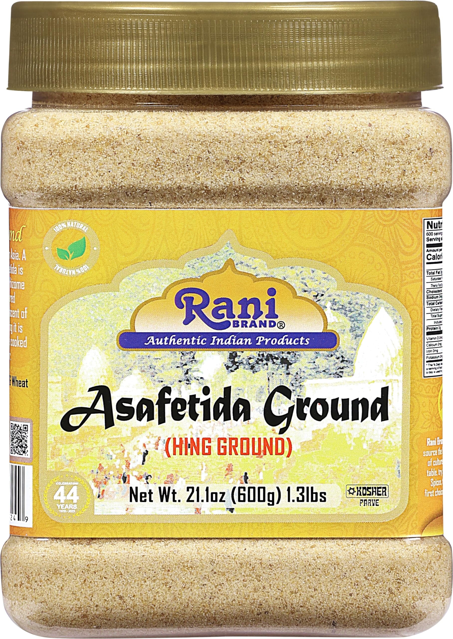 Rani Asafetida (Hing) Ground 21oz (600g) ~ All Natural | Salt Free ...
