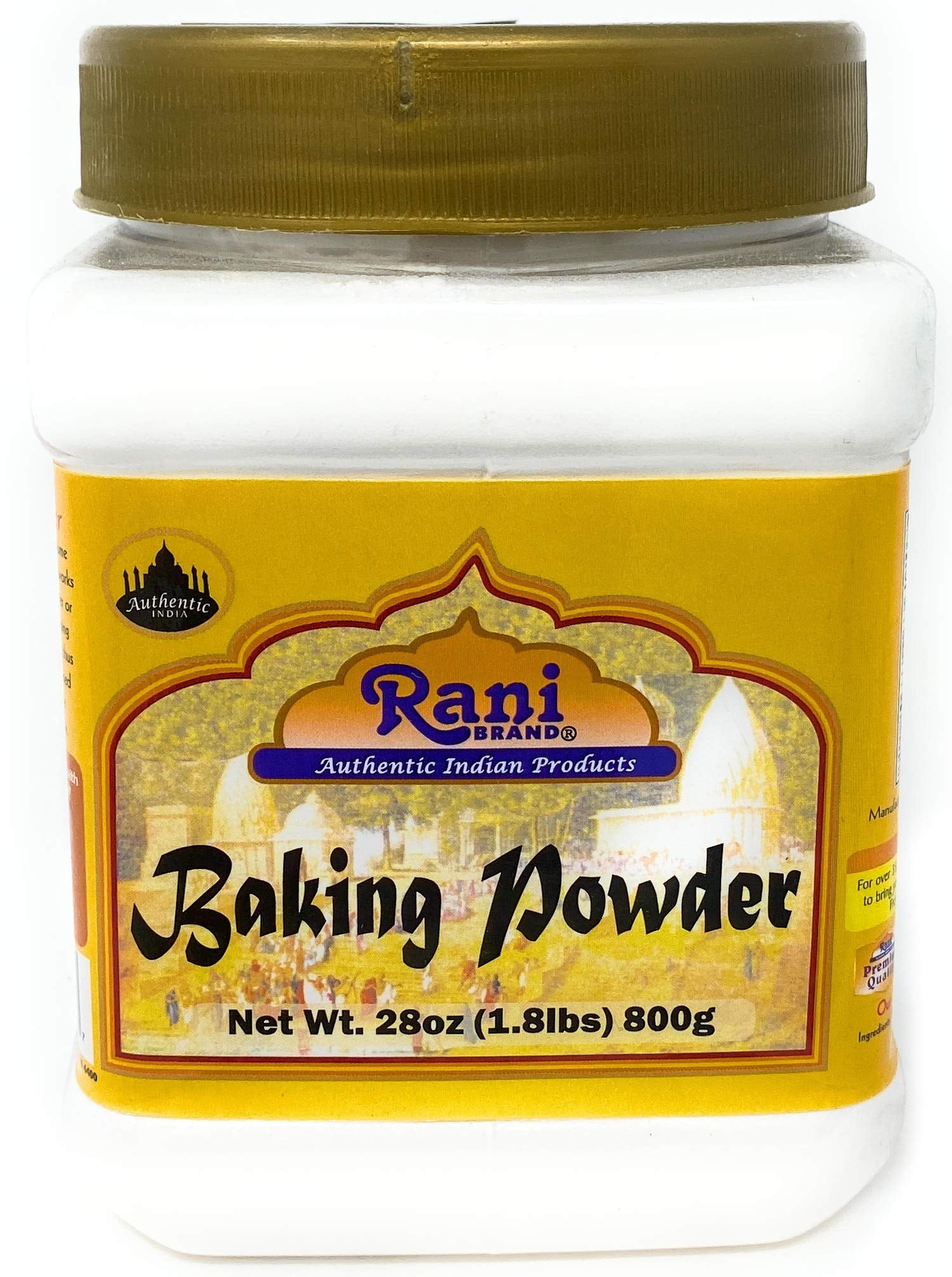 Rani Baking Powder 28oz (1.75lbs) 800g PET Jar ~ Used for cooking, NON ...