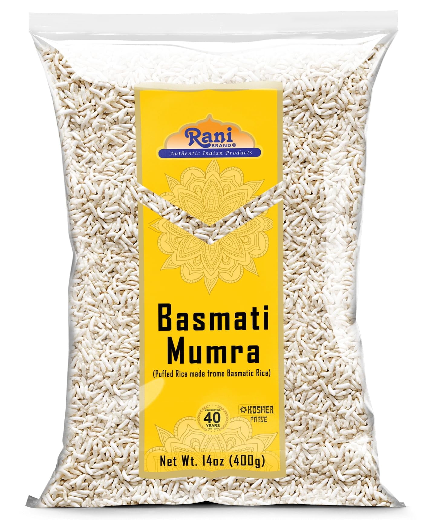 Rani Basmati Mamra 14oz - All Natural Puffed Rice, Gluten Friendly ...