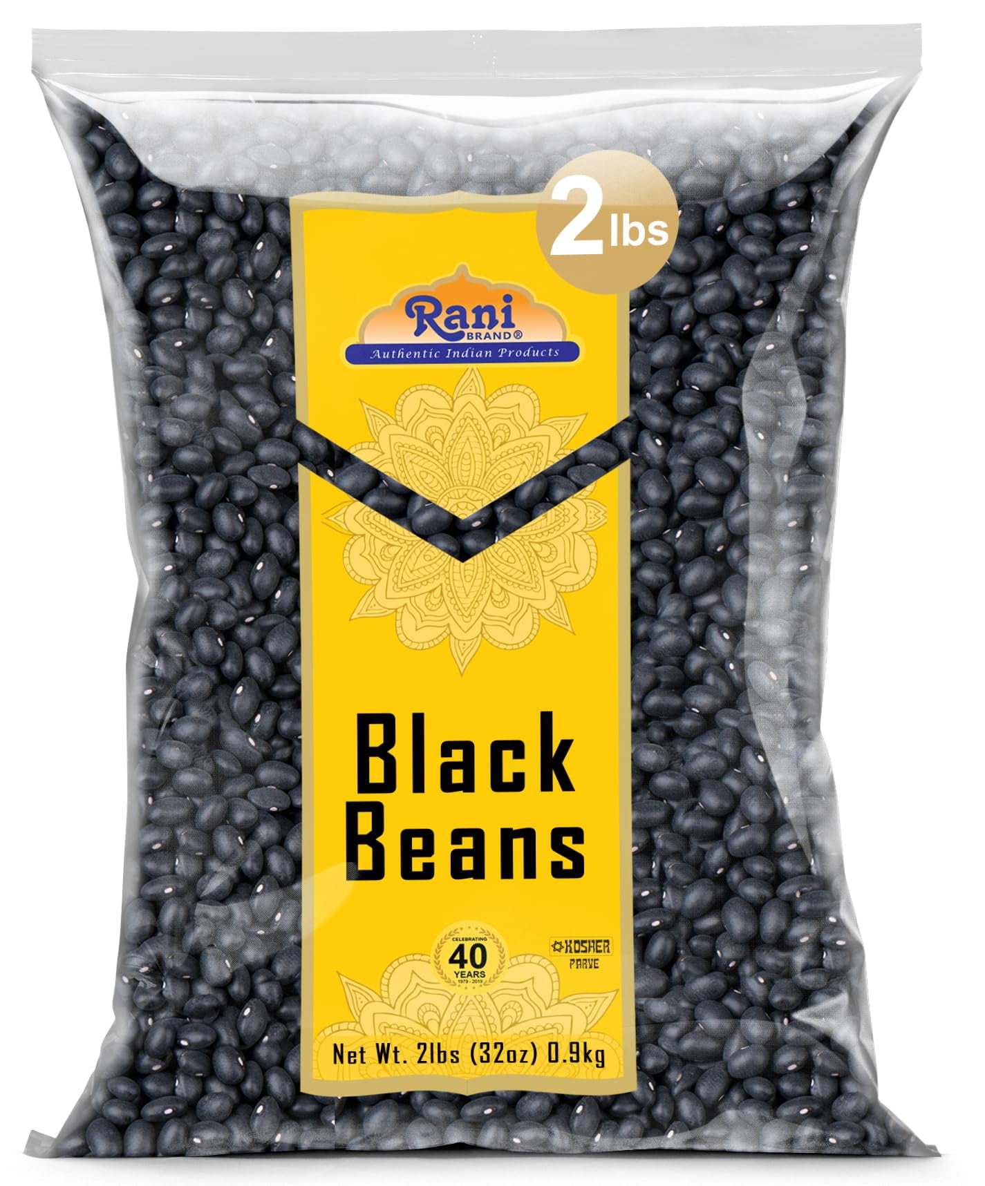 Rani Black Beans (Turtle Beans) 32oz (2lbs) 908g ~ All Natural | Vegan ...