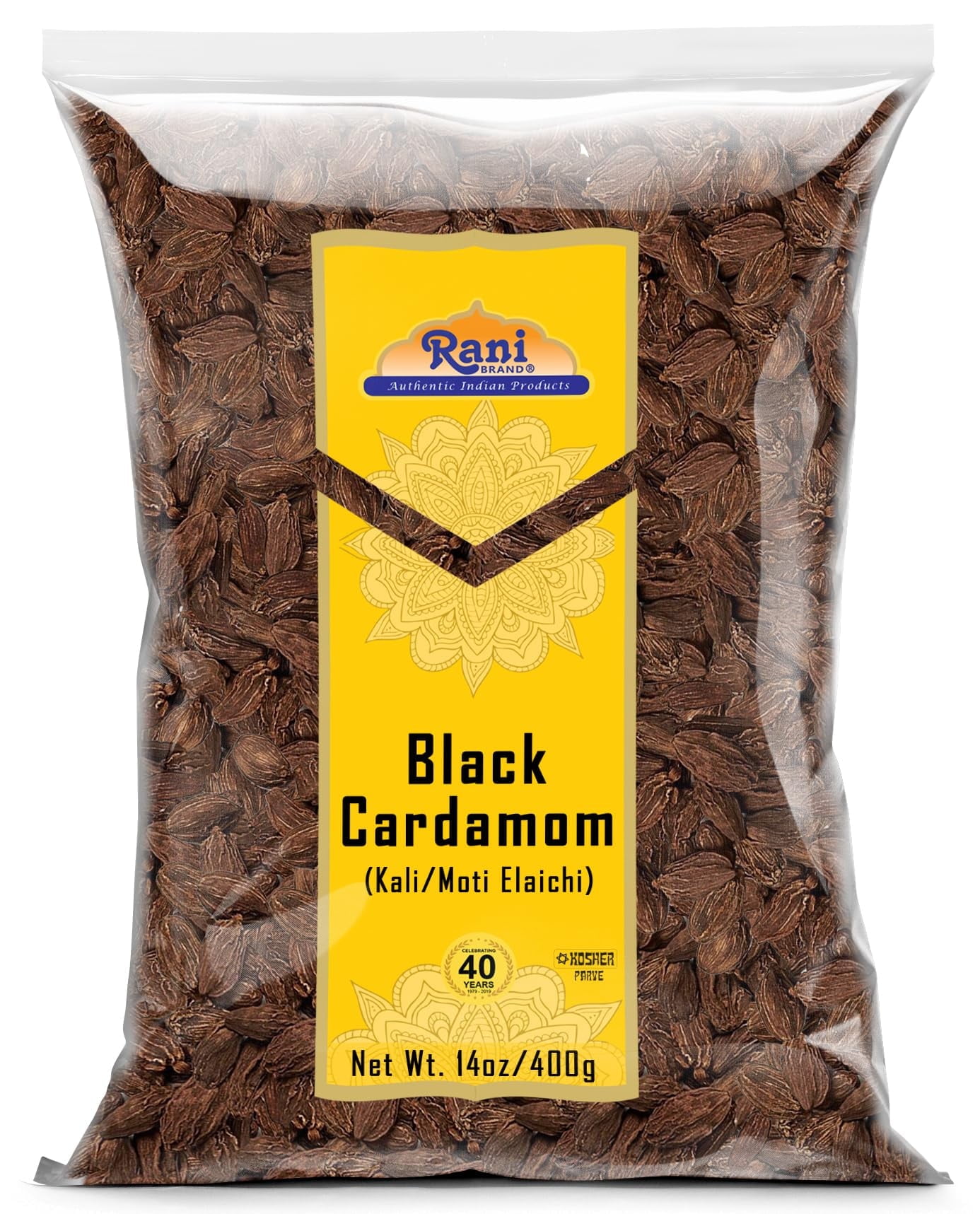 Rani Black Cardamom Pods (Kali Elachi) Whole Indian Spice 14oz (400g ...