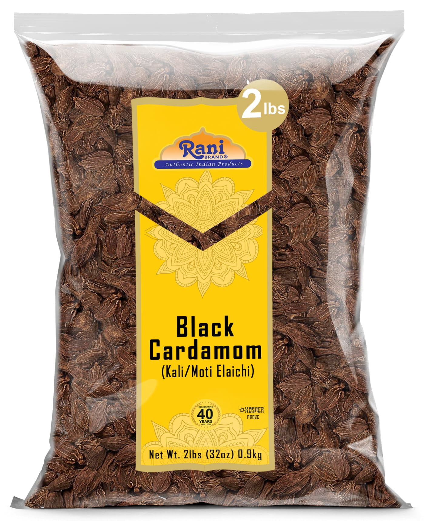 Rani Black Cardamom Pods (Kali Elachi) Whole Indian Spice 32oz (2lbs ...