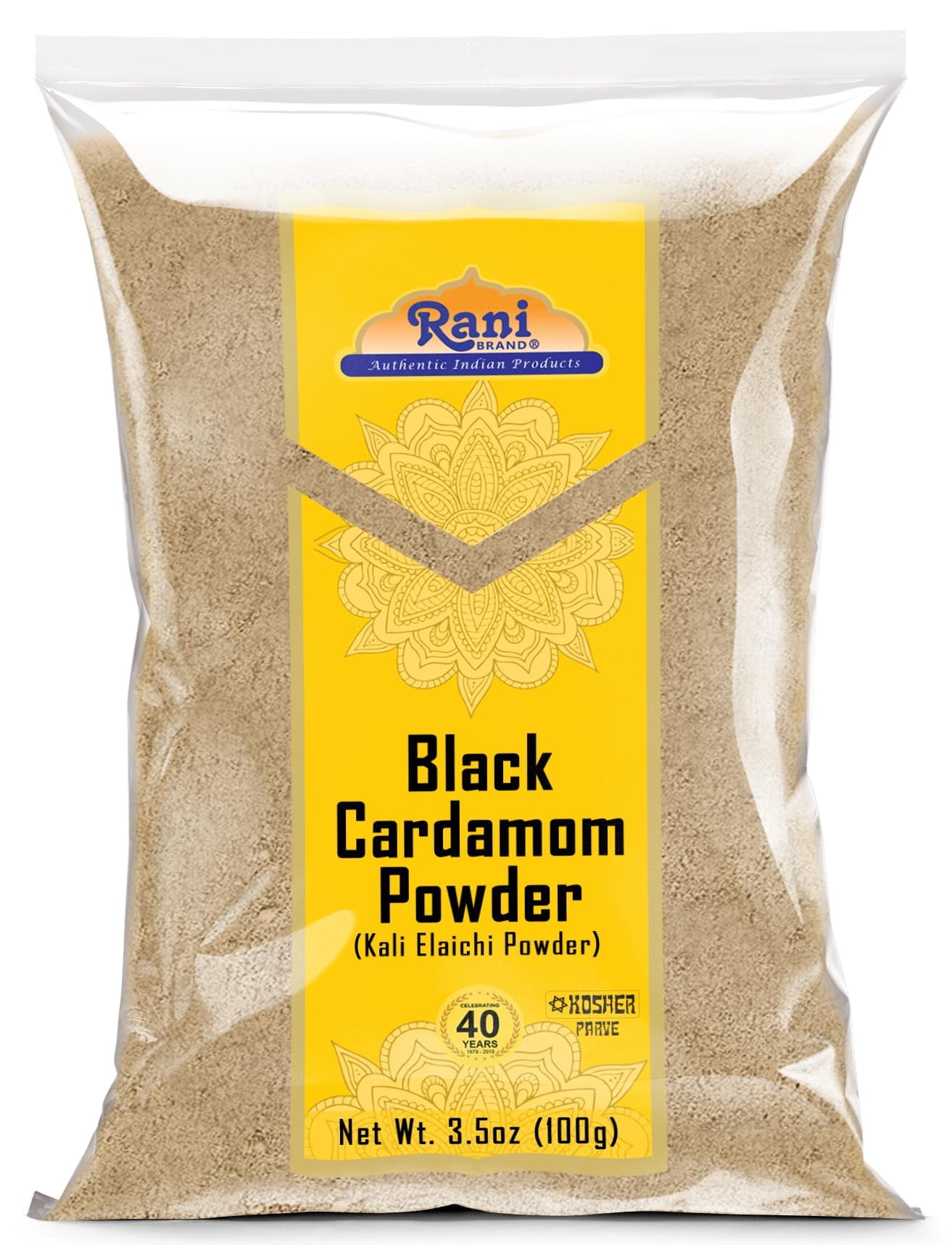 Rani Black Cardamom Powder (Kali Elachi) Indian Spice 3.5oz (100g ...