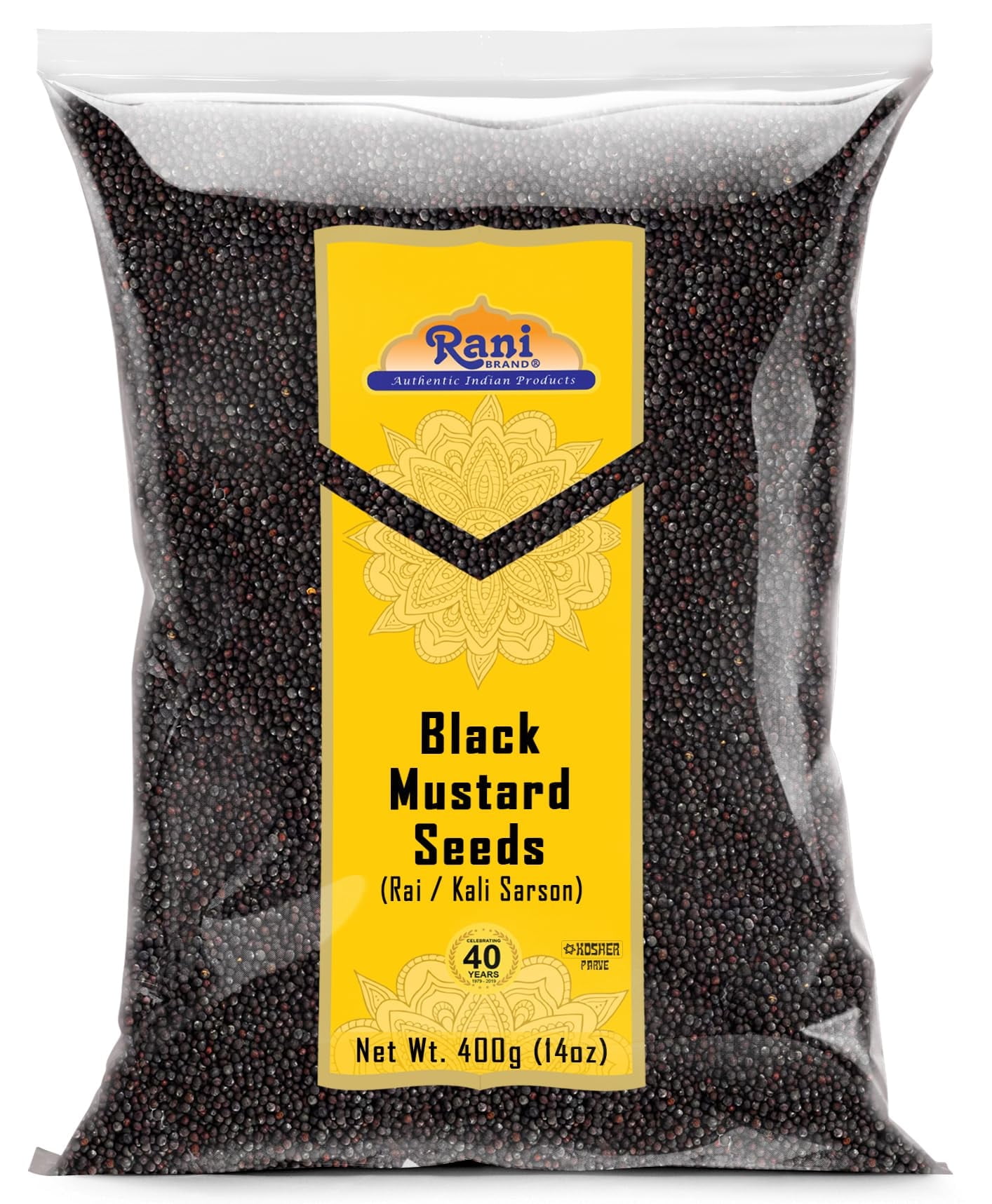 Rani Black Mustard Seeds Whole Spice (Kali Rai) 14oz (400g) ~ All ...