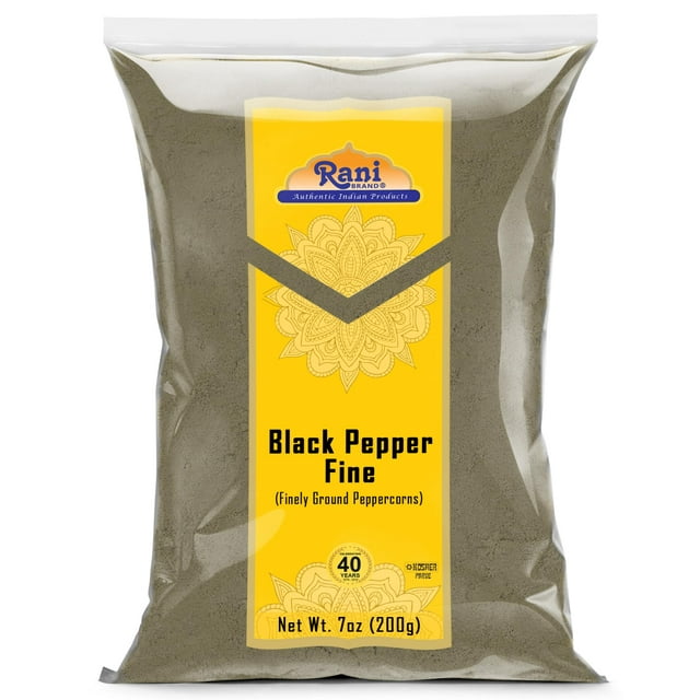 Rani Black Pepper Fine Powder 80 Mesh, Premium Indian 7oz (200g) ~ All ...