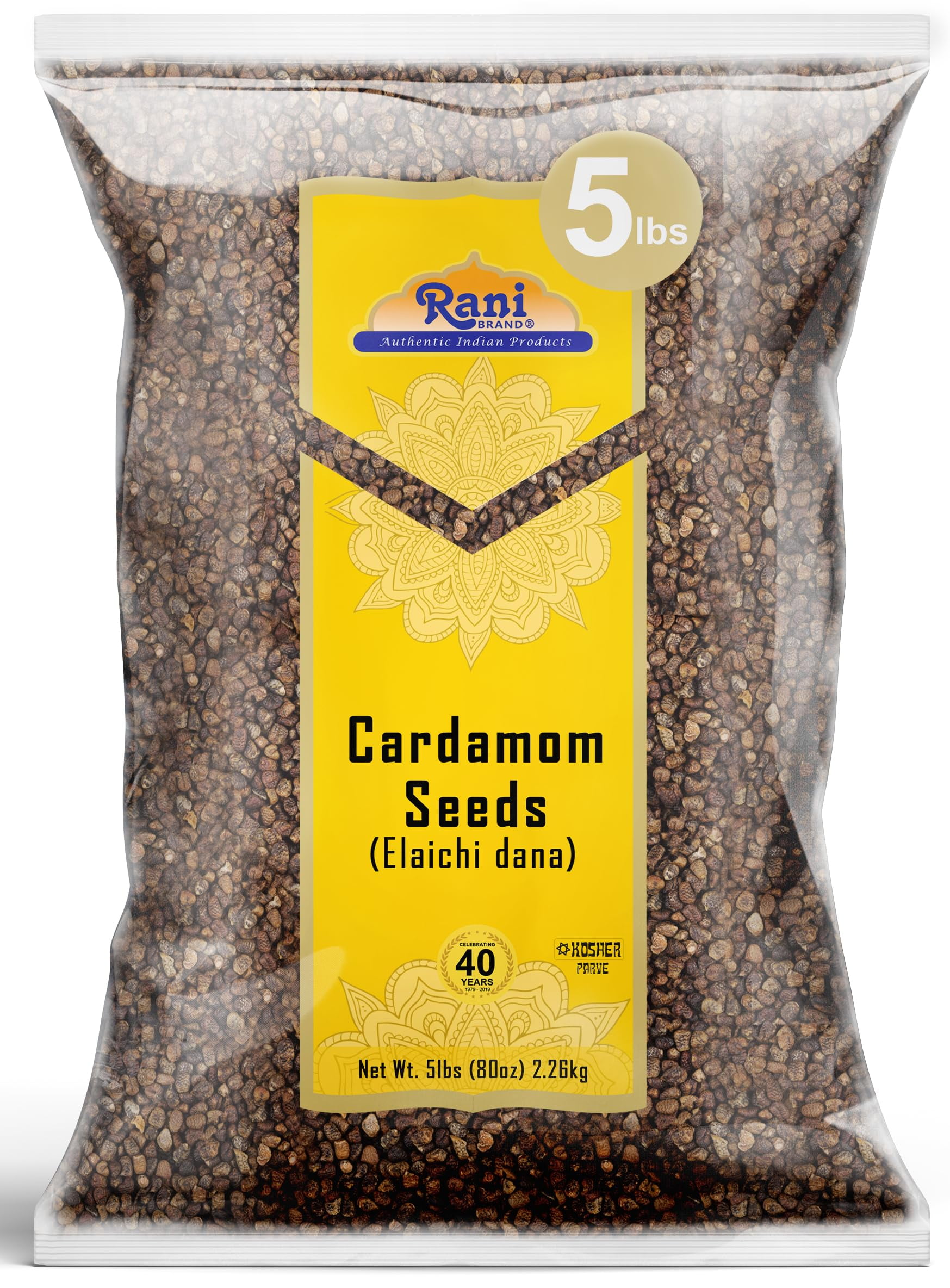 Rani Cardamom (Elachi) Decorticated Seeds Indian Spice 80oz (5lbs) 2 ...