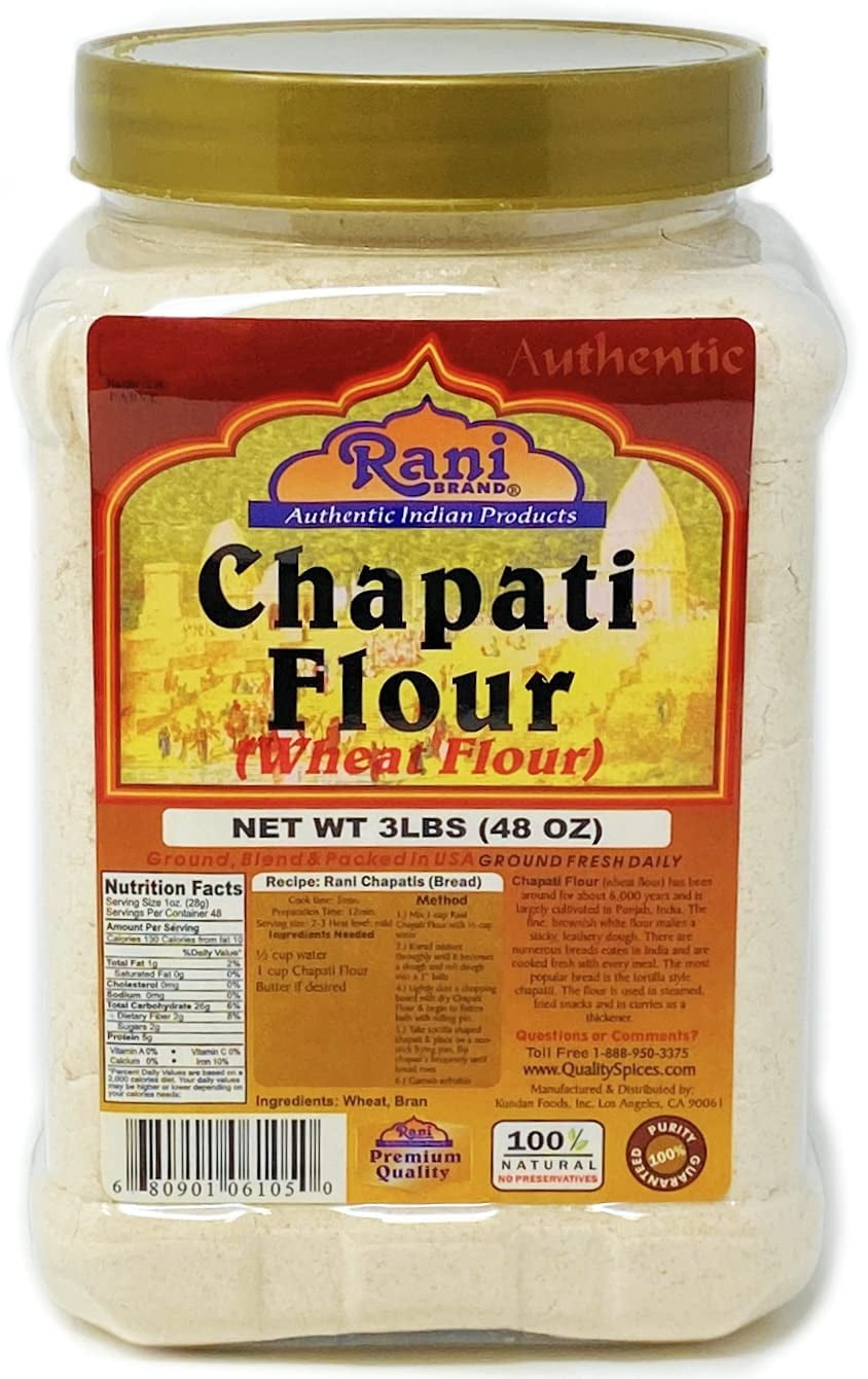 Rani Chapati Flour (100% Pure Whole Wheat Atta), For Making Roti ...