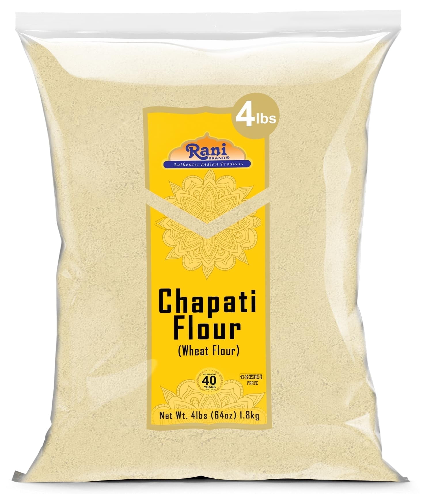 Rani Chapati Flour (100% Pure Whole Wheat Atta), For Making Roti ...