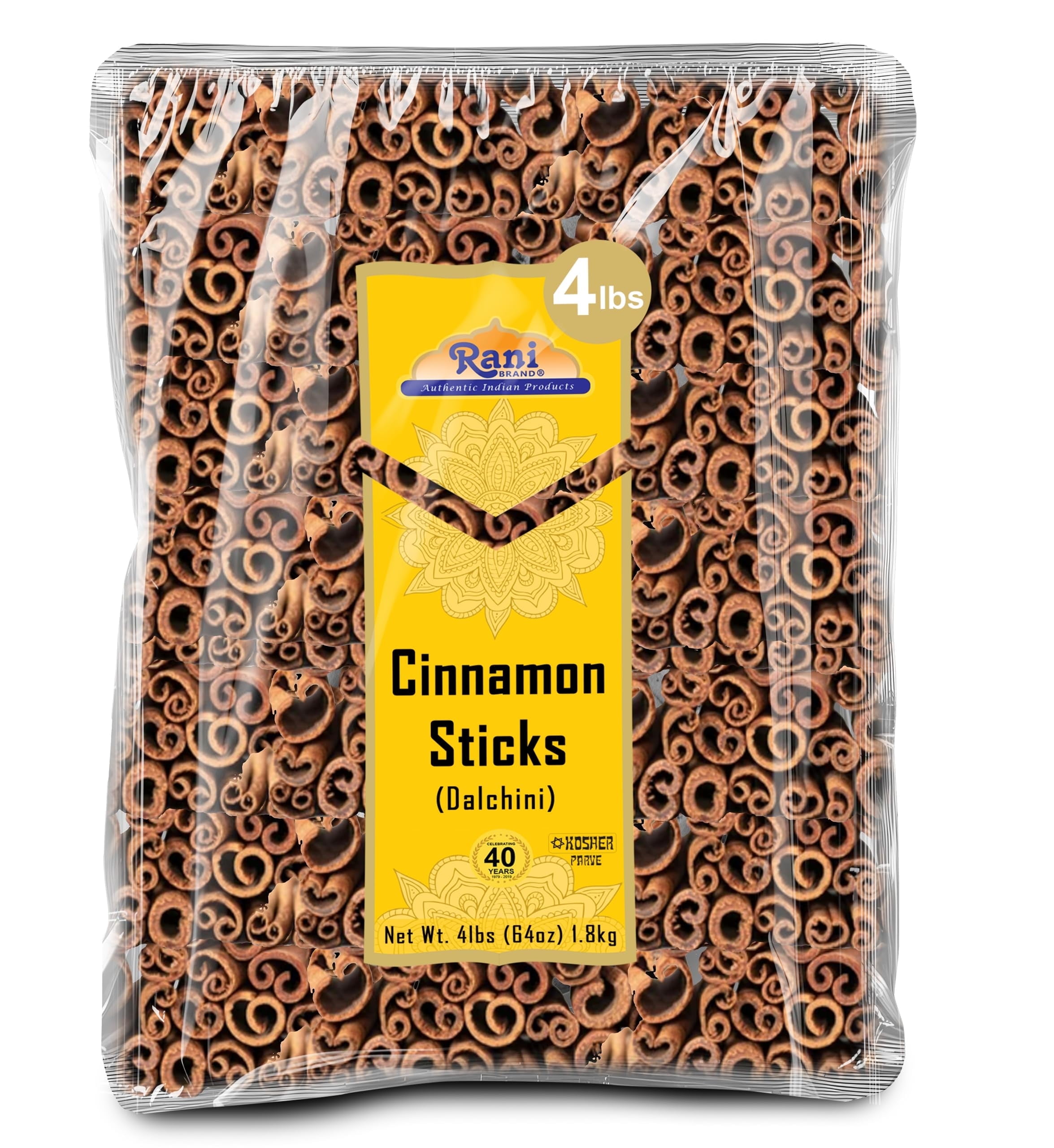 Rani Cinnamon Sticks 4lbs Bulk Bag 3 Inches Length Strong Aroma for ...
