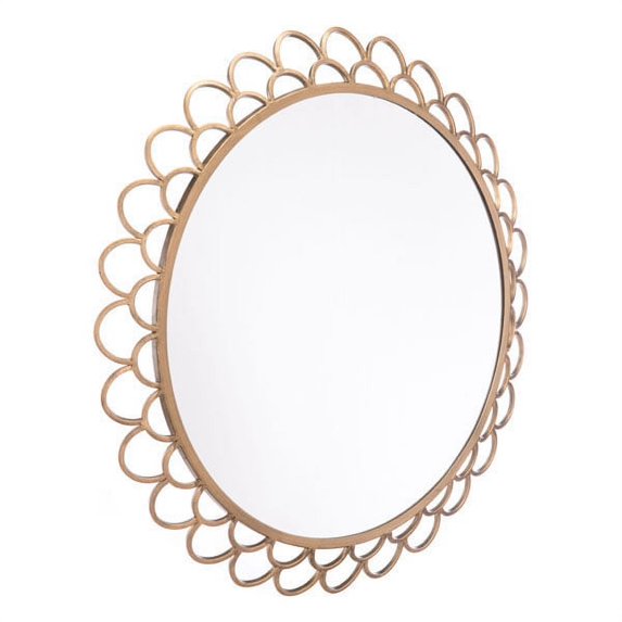 Rani Circular Mirror Large Gold - Walmart.com
